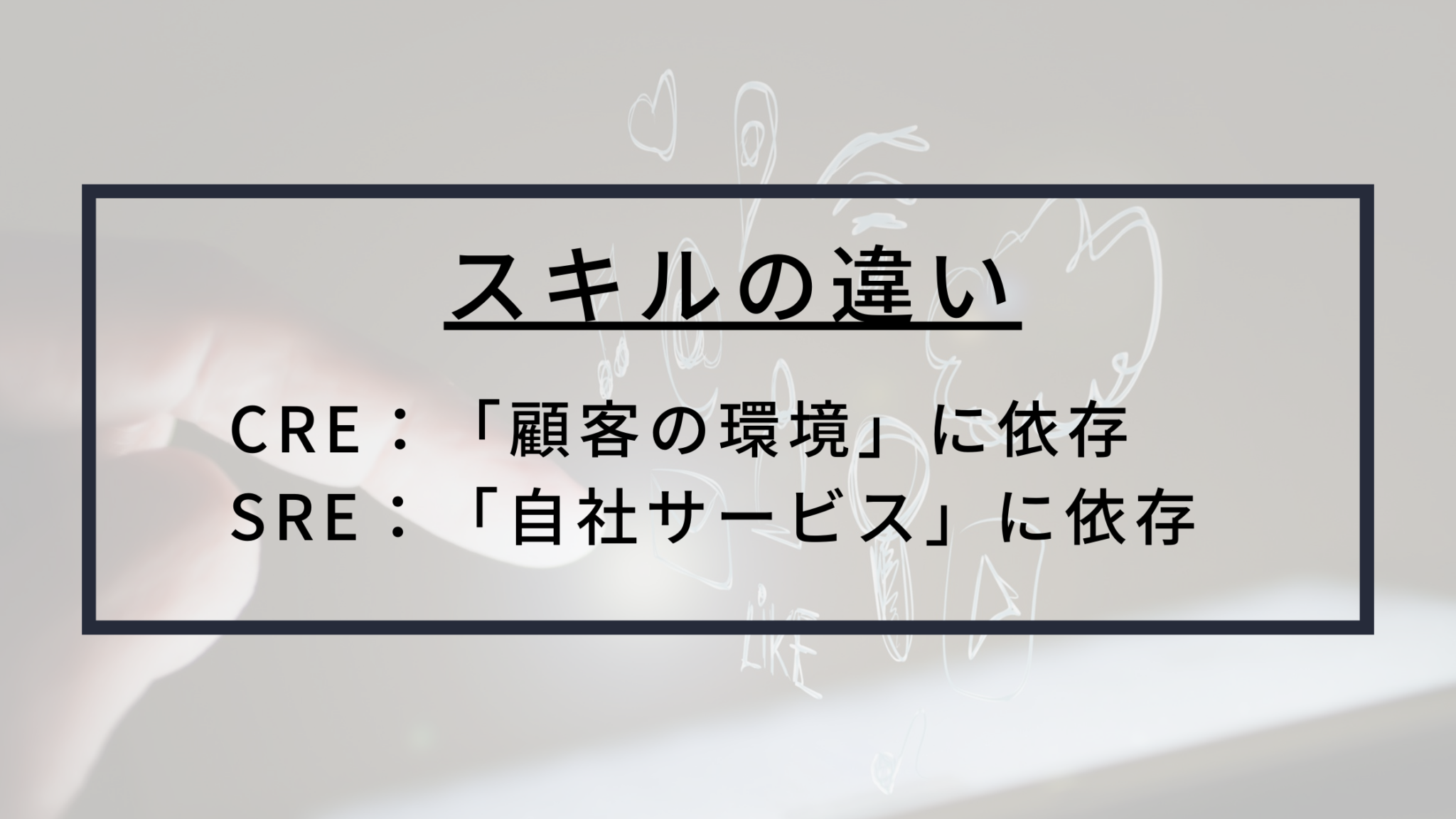 SREとCREの違いを3つのポイントで理解する | sreake.com | 株式会社スリーシェイク